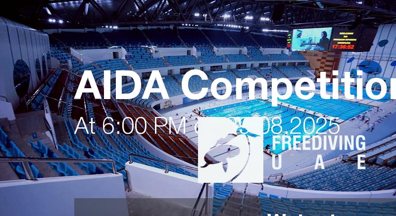AIDA Competition Safety Freediver Session - Freediving in United Arab ...